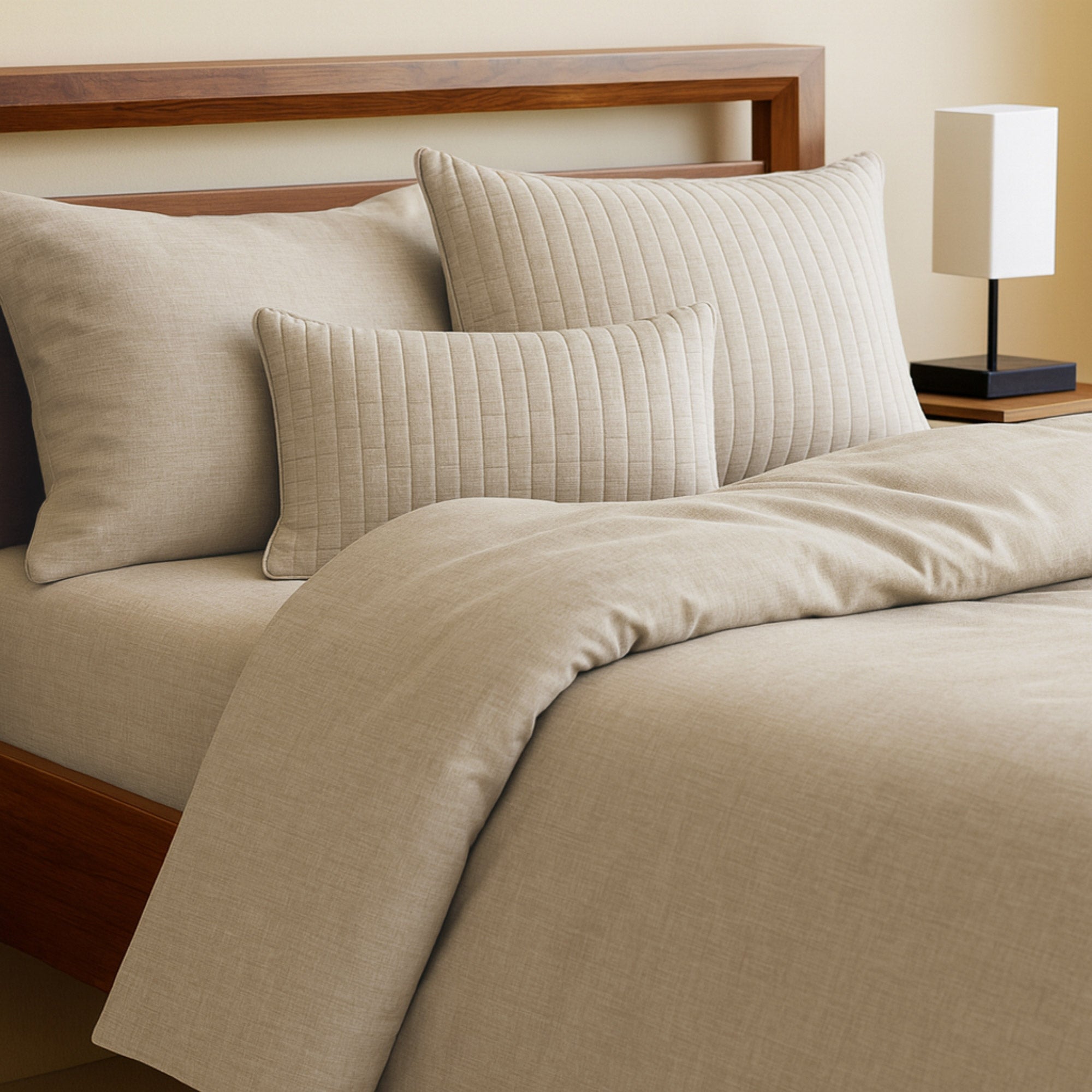 Bamboo Cotton Duvet Cover - Sand – House Nimbus